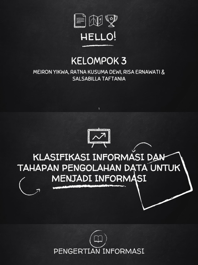 Klasifikasi Informasi Dan Tahapan Pengolahan Data Menjadi Informasi | PDF
