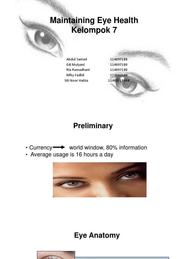 Maintaining Eye Health | PDF