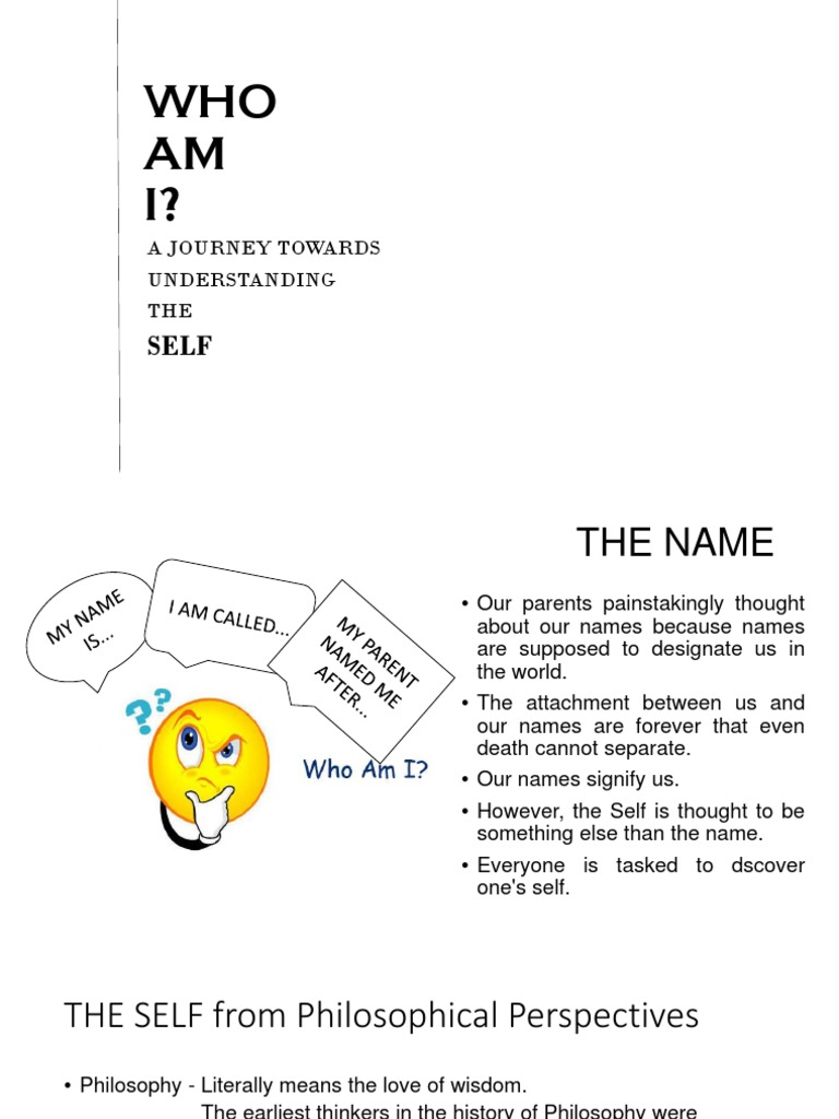 Understanding the Self: Philosophical Insights | PDF | Philosophy Of ...