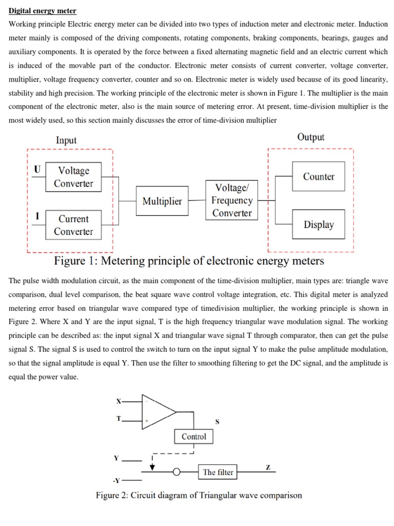 Digital Energy Meter | PDF | Analog To Digital Converter | Electronic ...