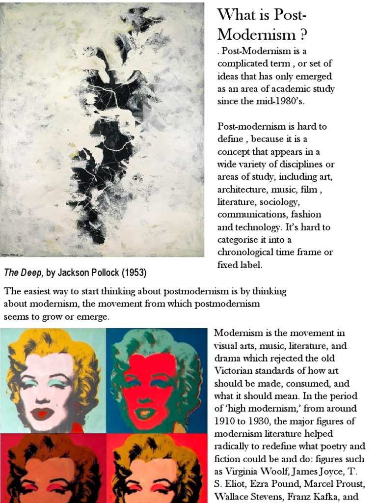 What Is Post-Modernism | PDF | Literary Modernism | Modernism