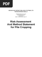 Piling Hazards and Risks | PDF | Deep Foundation | Risk Management