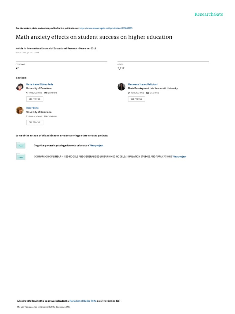 Manuscript IntJEduRes PREPRINT | PDF | Data Analysis | Dependent And ...