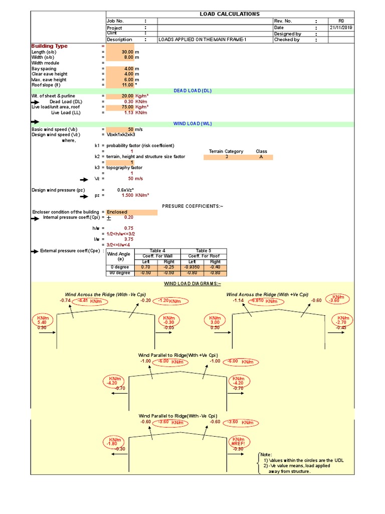 Wind Load Calculations | PDF | Building Engineering | Civil Engineering