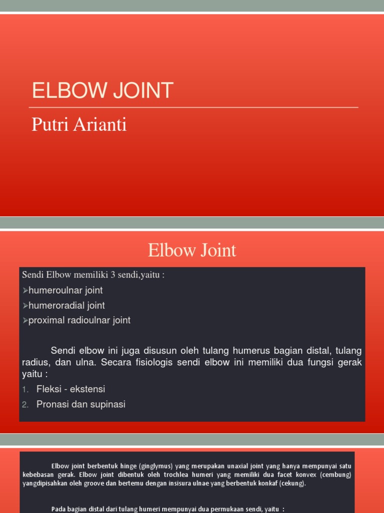 Struktur dan Fungsi Sendi Elbow | PDF | Sains & Matematika