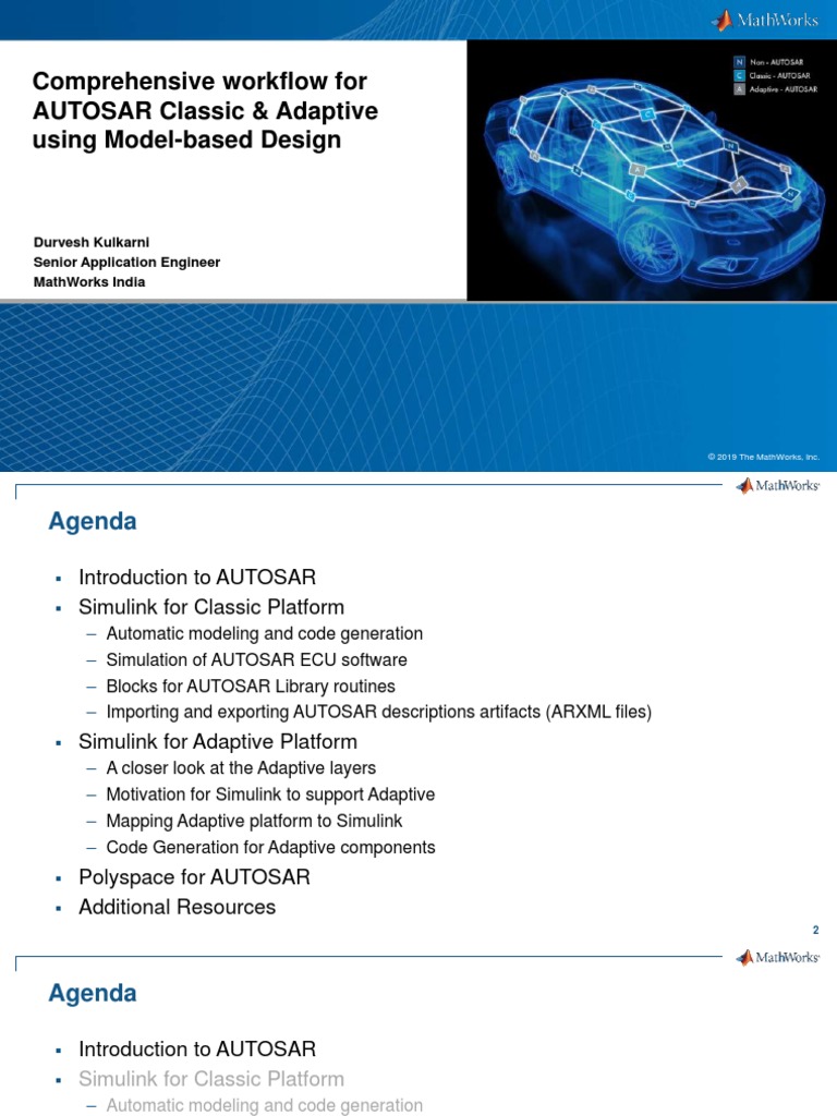 Comprehensive Workflow For Autosar Classic and Adaptive Using Model ...