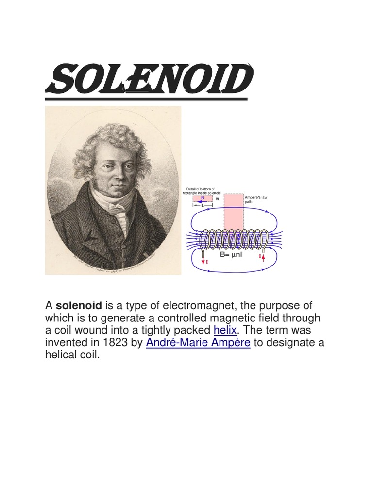 Solenoid | PDF | Magnetic Field | Physical Quantities