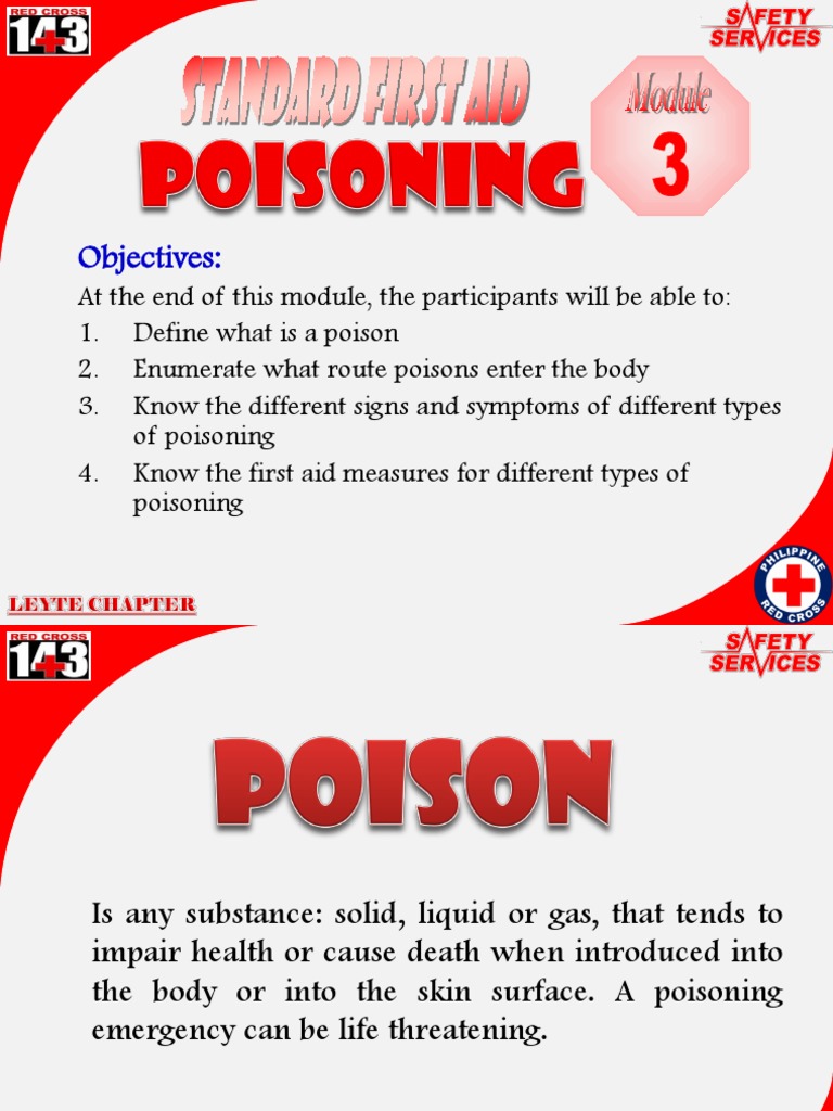 First Aid Pictures For Poisoning