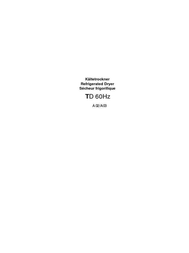 Secador TD76 | PDF