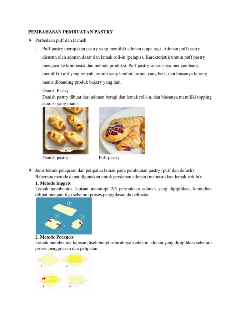 Pembahasan Pembuatan Pastry | PDF