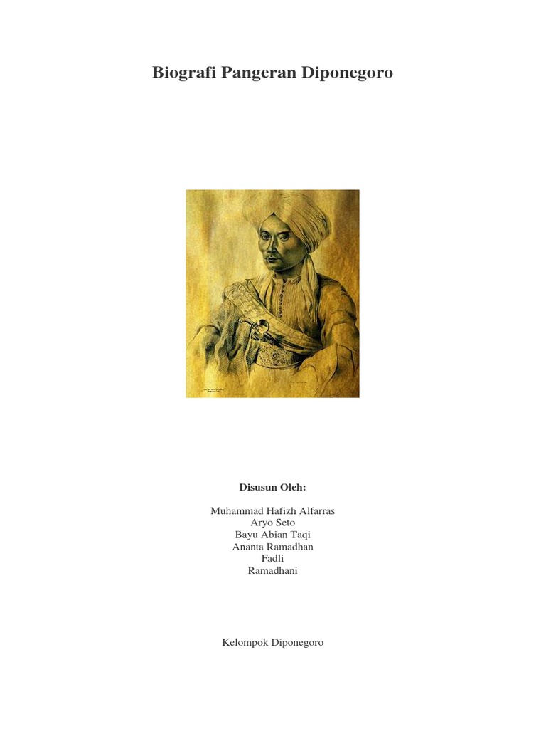 Biografi Pangeran Diponegoro | PDF