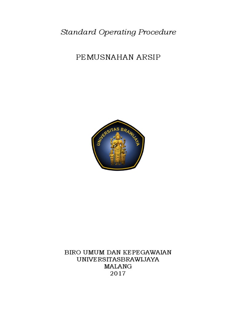 SOP Pemusnahan Arsip | PDF