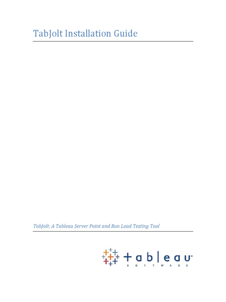 TabJolt Installation Guide | PDF | Postgre Sql | Command Line Interface