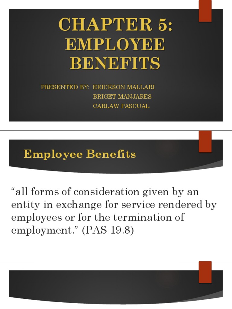 Chapter 5 Employee Benefits | PDF | Defined Benefit Pension Plan ...