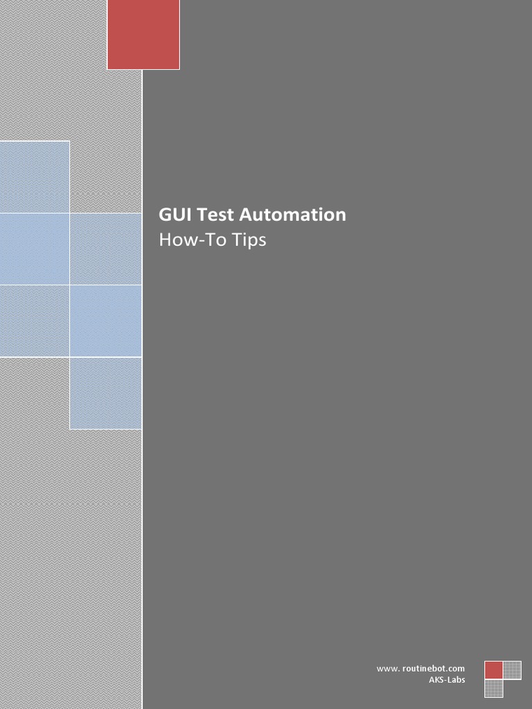 Gui Test Automation Pdf Scripting Language Application Software