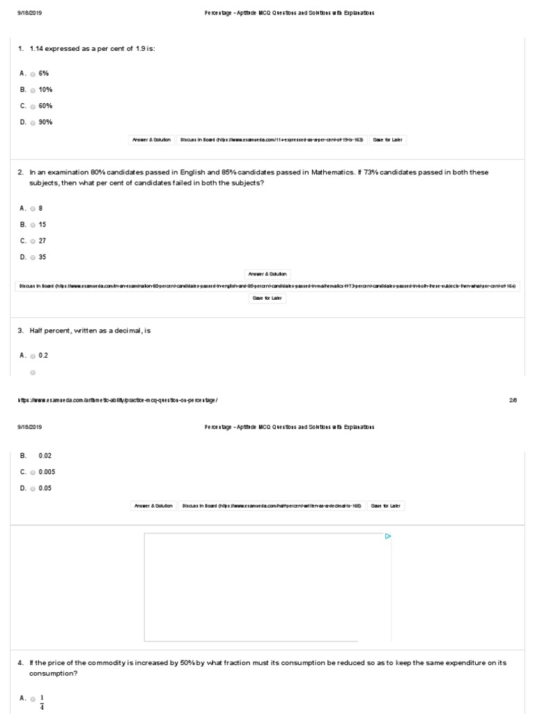 Percentage | PDF | Percentage | Output (Economics)