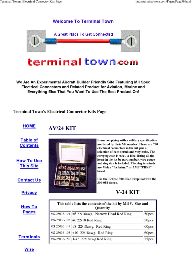Terminal Town's Electrical .. | PDF | Electrical Connector | Electrical ...
