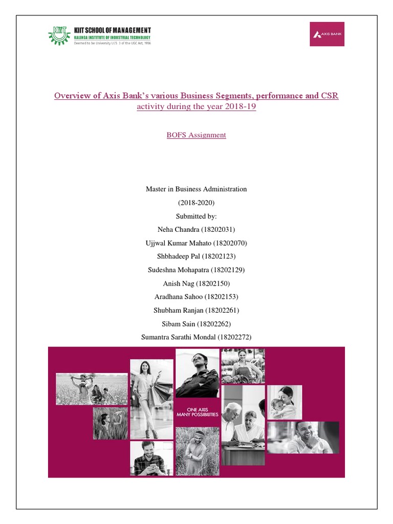 Axis BANK CSR | PDF | Microfinance | Renewable Energy