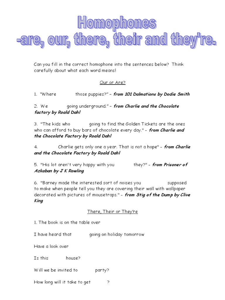 Homophones 1 Comp Version | PDF