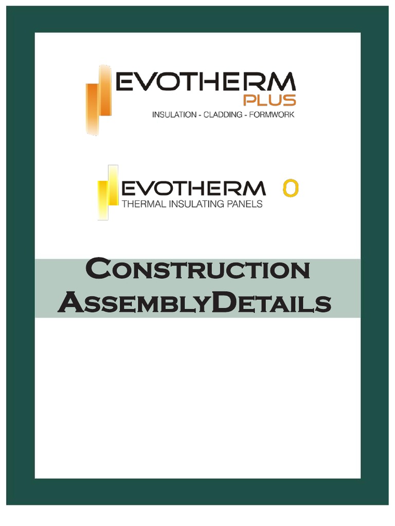 Evotherm Plus & Evotherm O 3d Assembly Details | PDF | Wall | Local ...