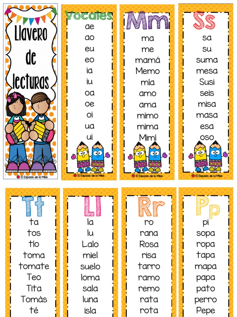 llavero de silabas | Naturaleza