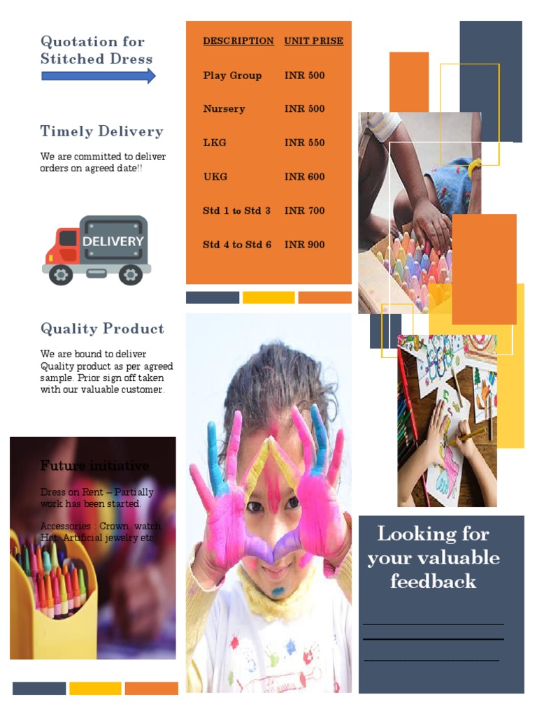 Quotation - Sample For Stitched Dress1 | PDF