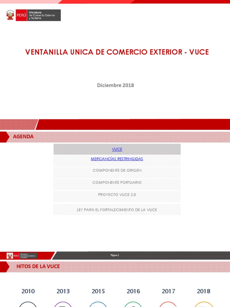 Vuce | PDF | El comercio internacional | Perú