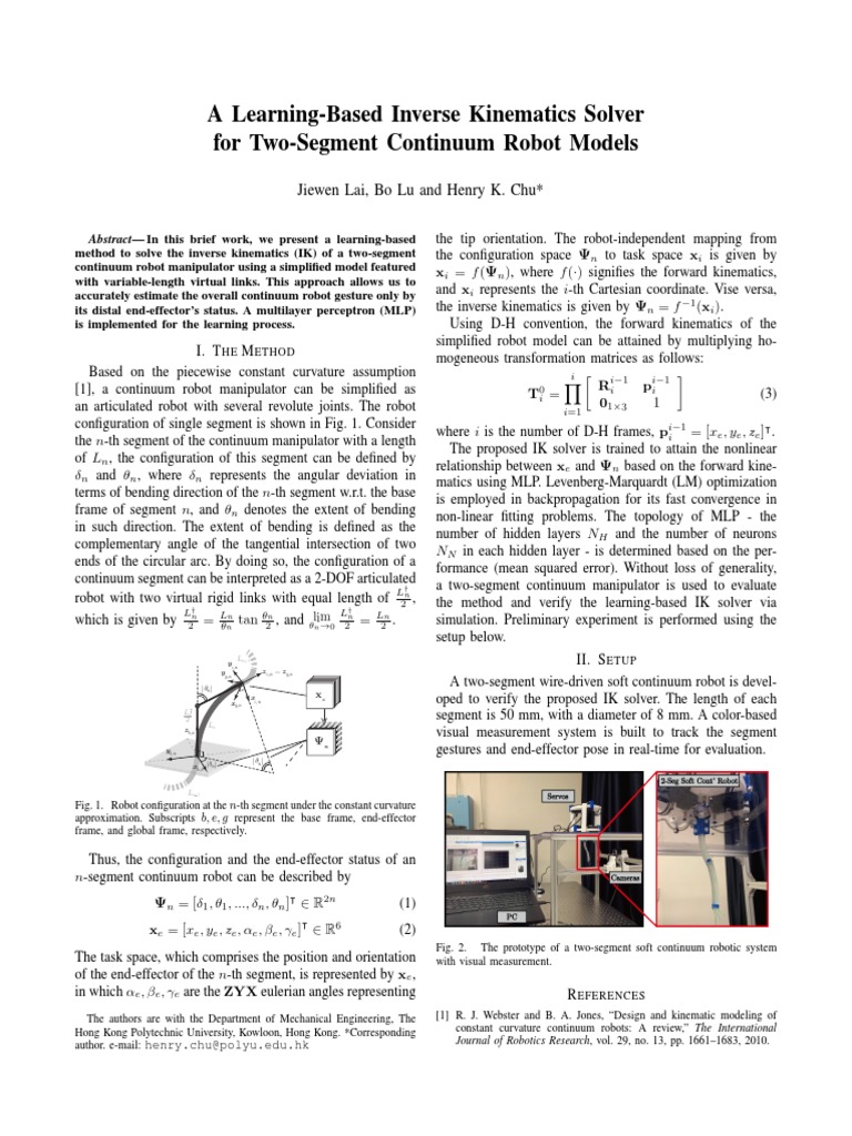 IROS '19 Poster | PDF | Kinematics | Continuum Mechanics