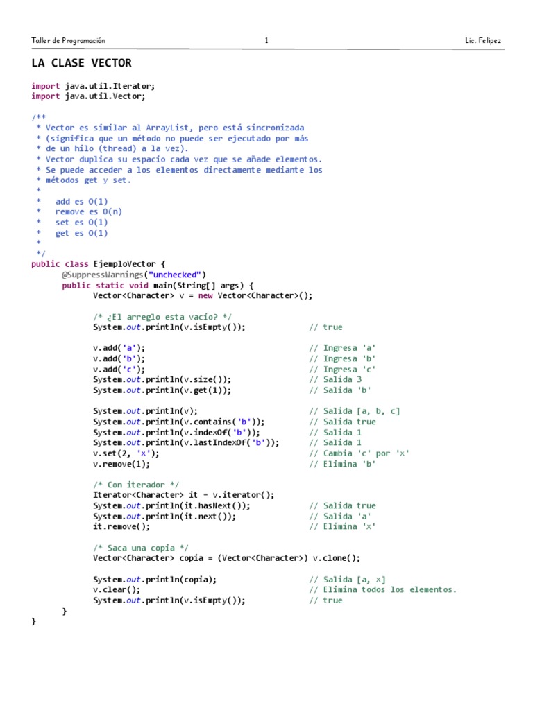 Colecciones de Arreglos y Listas en Java | Descargar gratis PDF ...