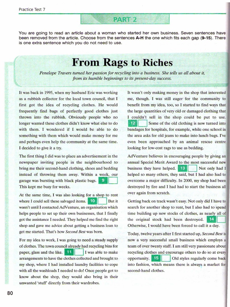 FCE Practice - Exam Paper 1 Student 39 S-Páginas-80-81 | PDF | Clothing