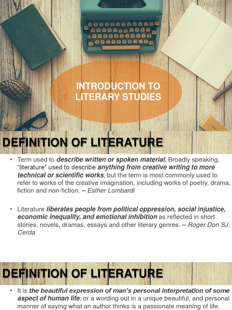 Introduction To Literary Studies | PDF | Narrative | Fable