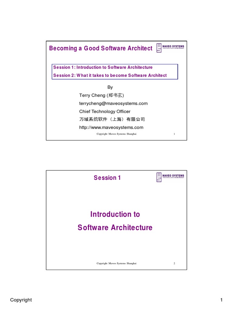 Becoming A Software Architect | PDF | Software Architecture | Java Servlet
