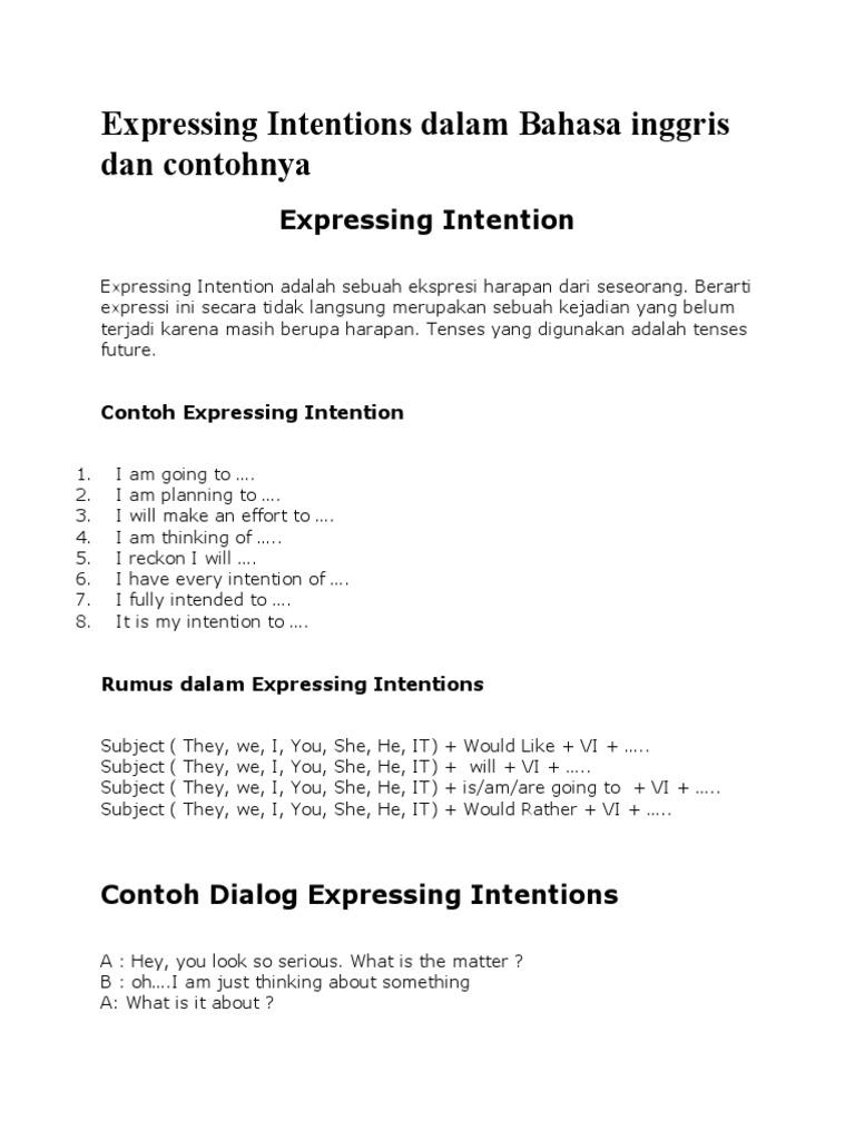 3.4 Expressing Intentions | PDF | Grammar | Cognitive Science
