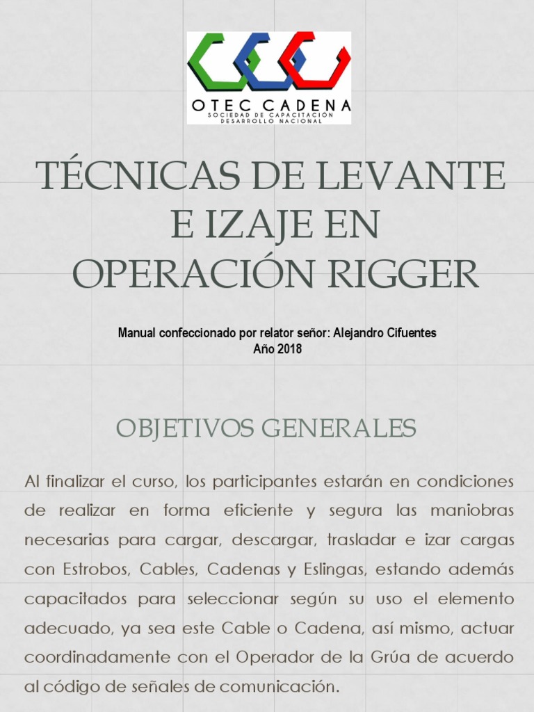 Manual Rigger | PDF | Grúa (máquina) | Acero