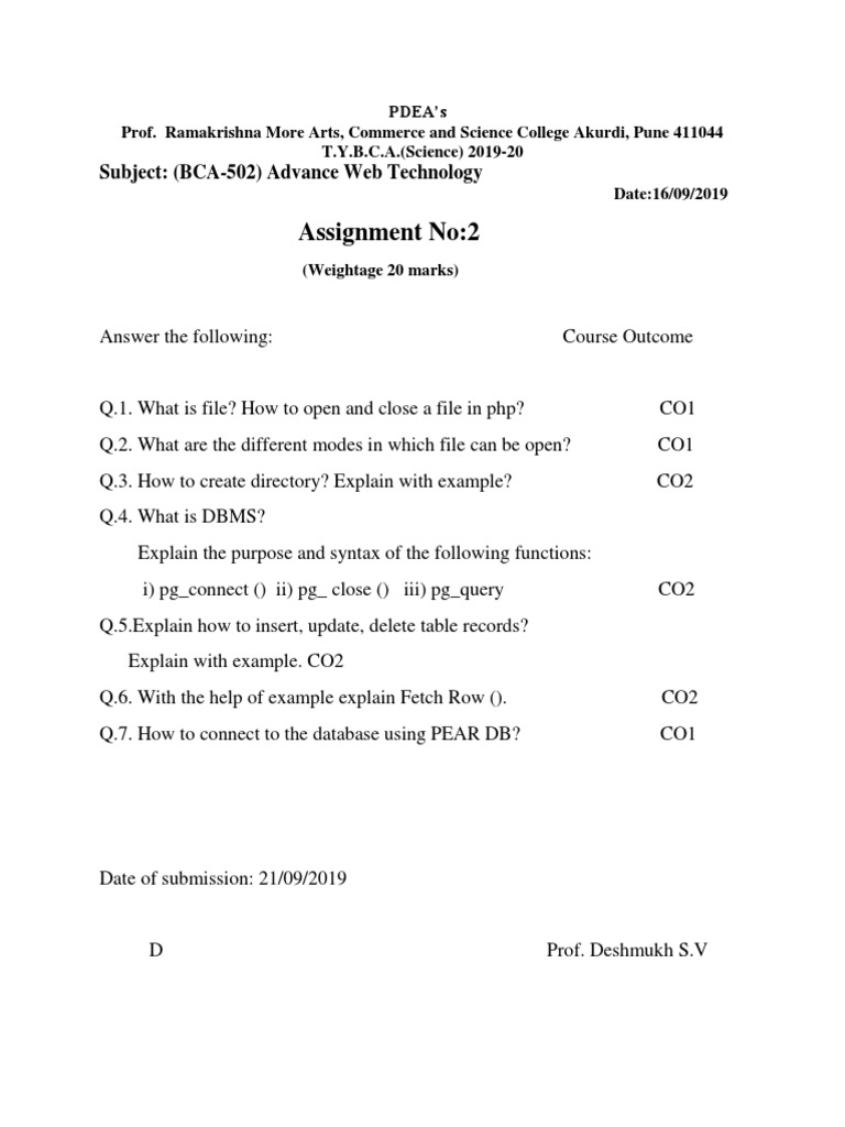 Advance Web Technology Assignment | PDF