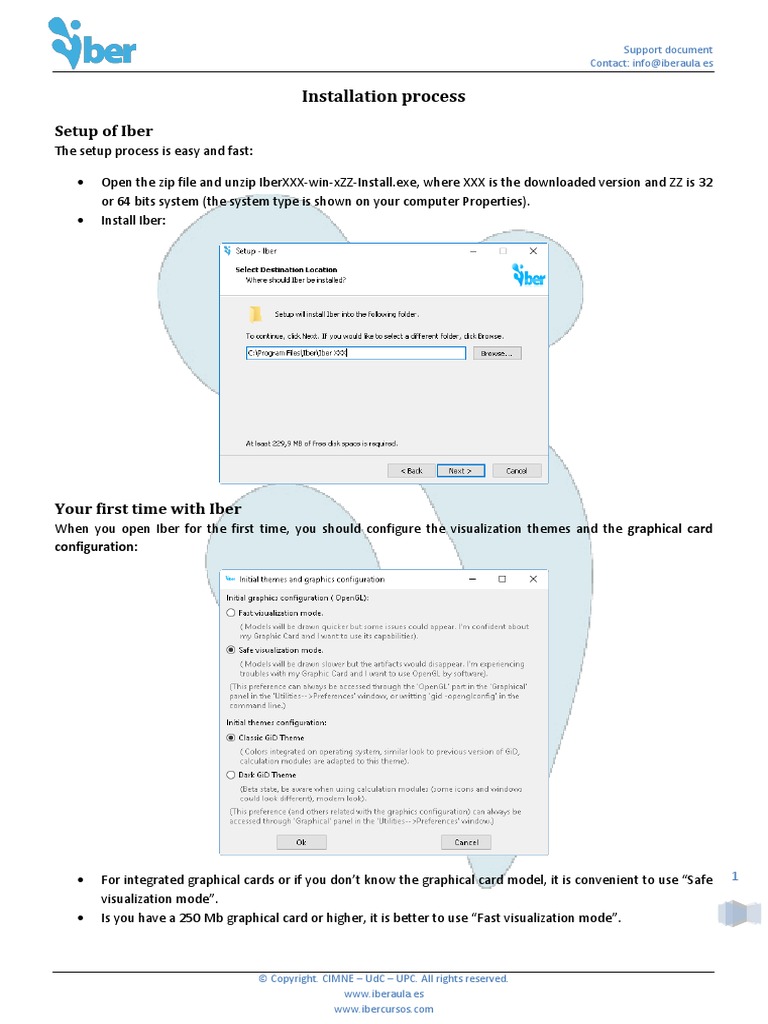 Iber - Initial Configuration PDF | PDF | Visualization (Graphics ...