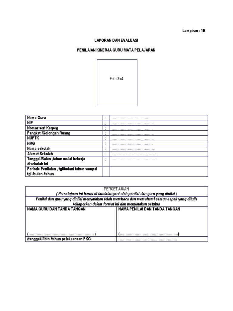 Format Laporan PKG - A4 | PDF | Karier & Perkembangan