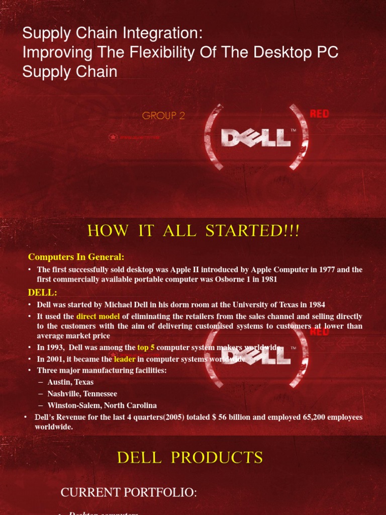Dell Case Supply Chain Management | PDF | Dell | Inventory