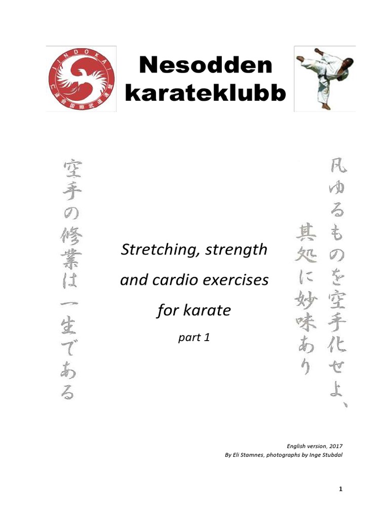 Stretching Exercises for Karate Training | PDF | Flexibility (Anatomy ...