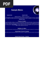 Purdue OWL Memo Writing Guide | PDF | Memorandum | Advertising