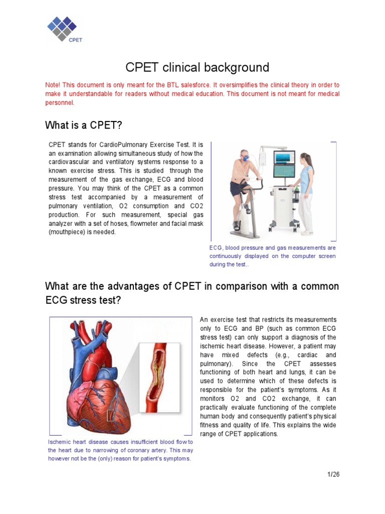 BTL CardioPoint-CPET CLIN ClinicalBackground EN100 | PDF | Heart ...