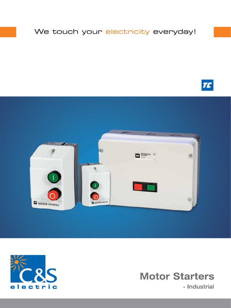 Industrial Motor Starters Overview | PDF | Relay | Machines