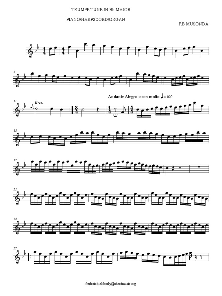 Trumpet Tune - Trumpet in C | PDF