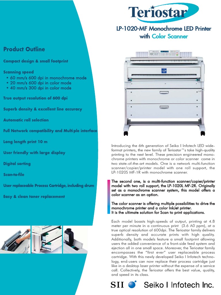 Teriostar 1020 Scanner A Color | PDF | Image Scanner | Printer (Computing)