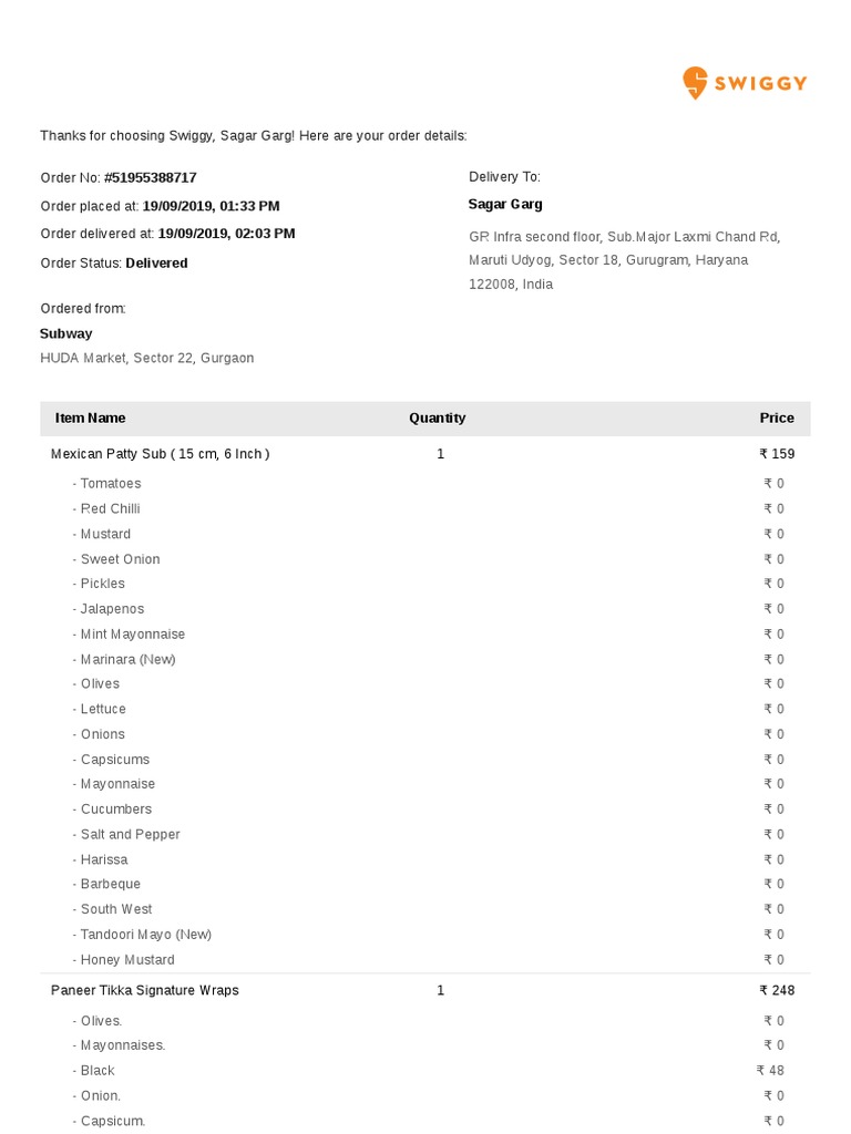 EPC Swig Ord | PDF | Food Ingredients | Western Cuisine