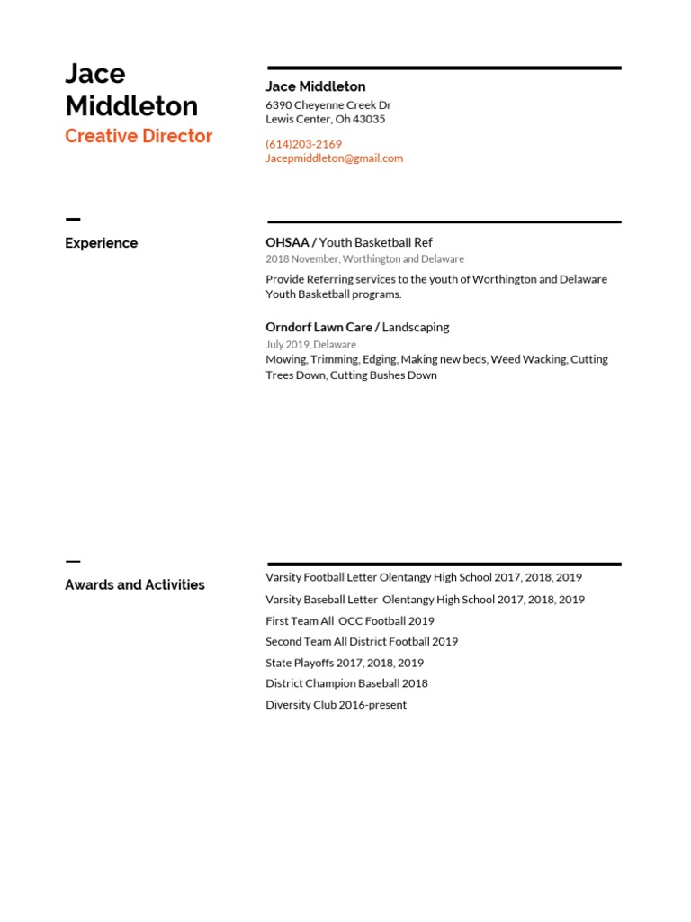 Jace Middleton: Creative Director | PDF