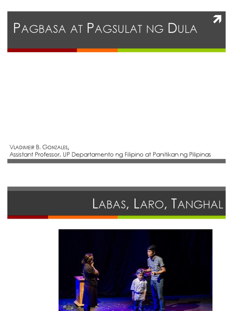 Vlad Gonzales Pagsulat NG Dula | PDF