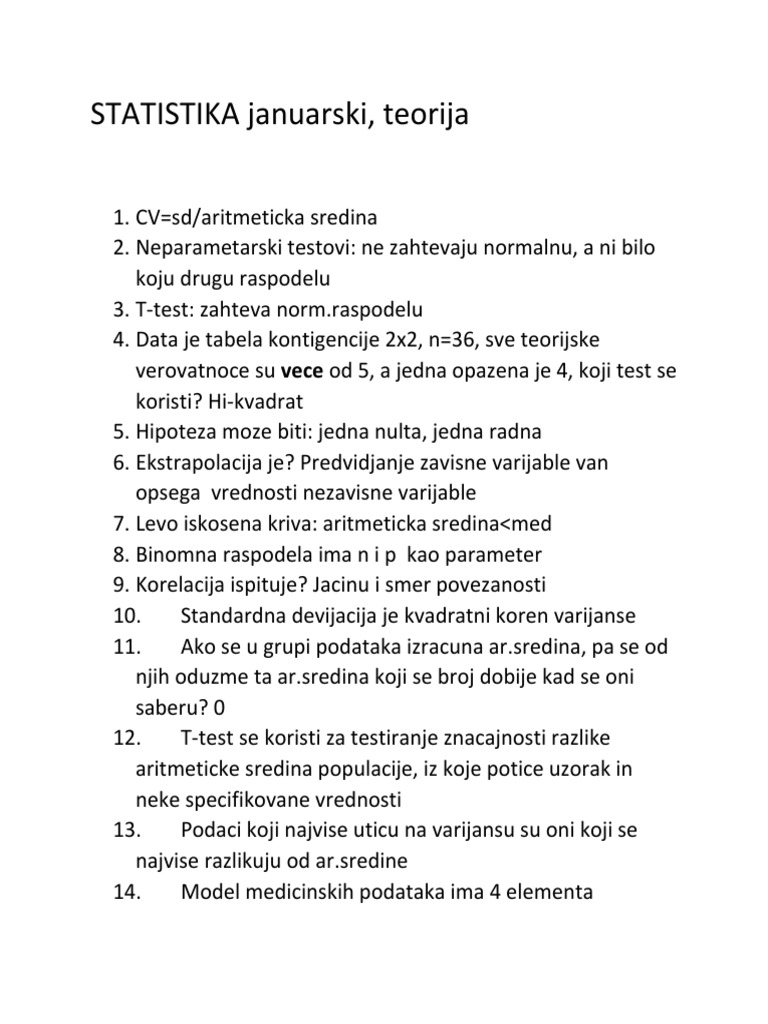 Statistika Mfub Januar 2019. | PDF