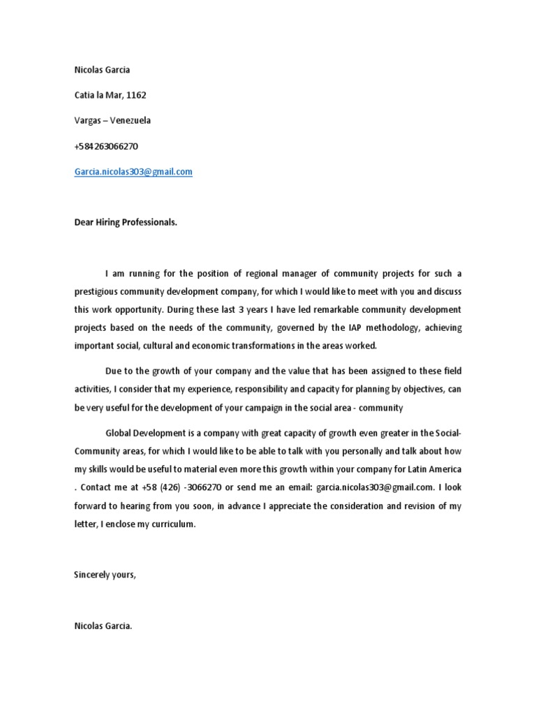 Dear Hiring Professionals | PDF