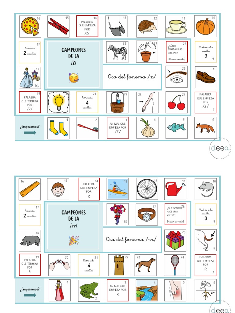 Un juego de mesa sobre fonemas para practicar la fonética | PDF | Ocio ...